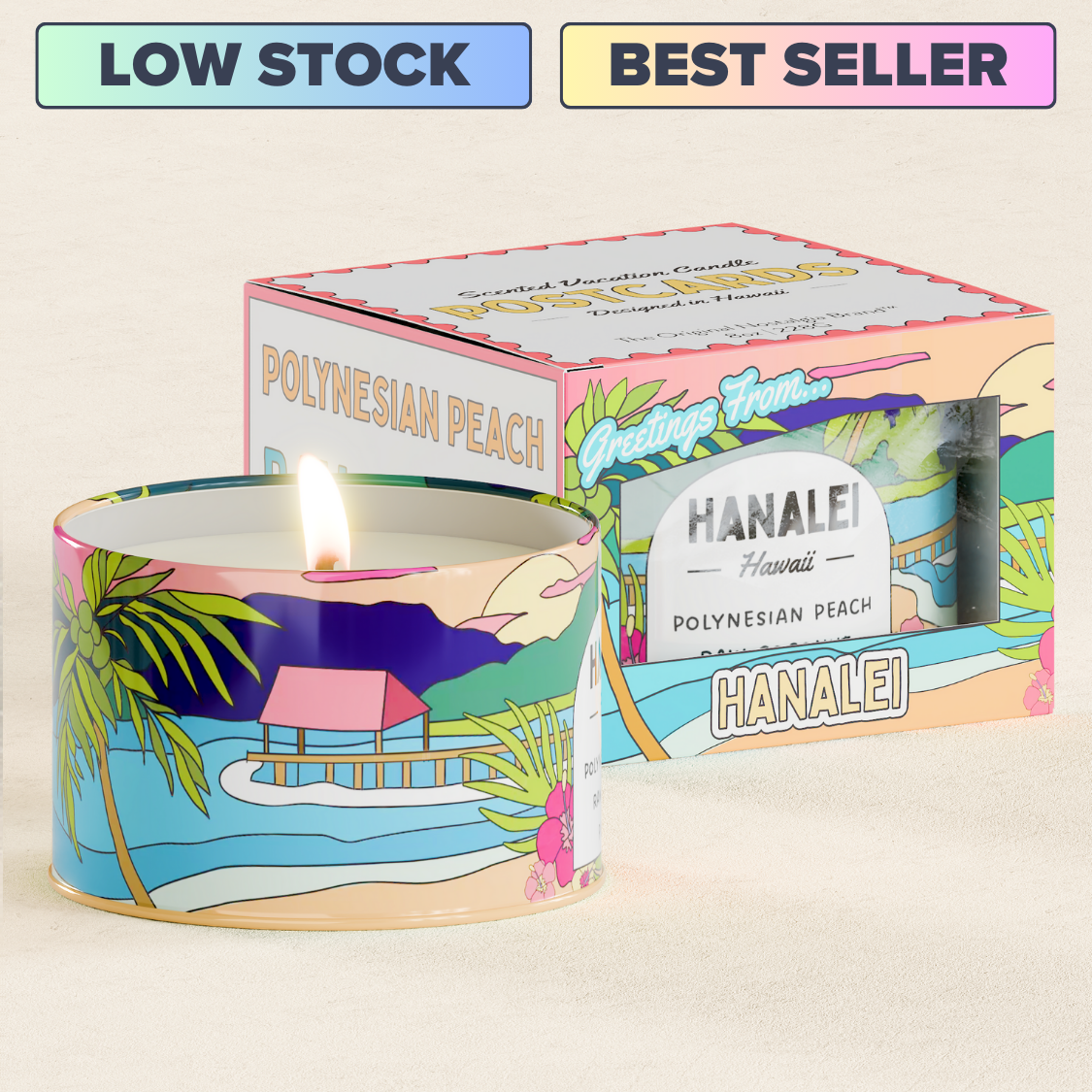 Hanalei, Kauai 📍 8oz Scented Candle – Postcards