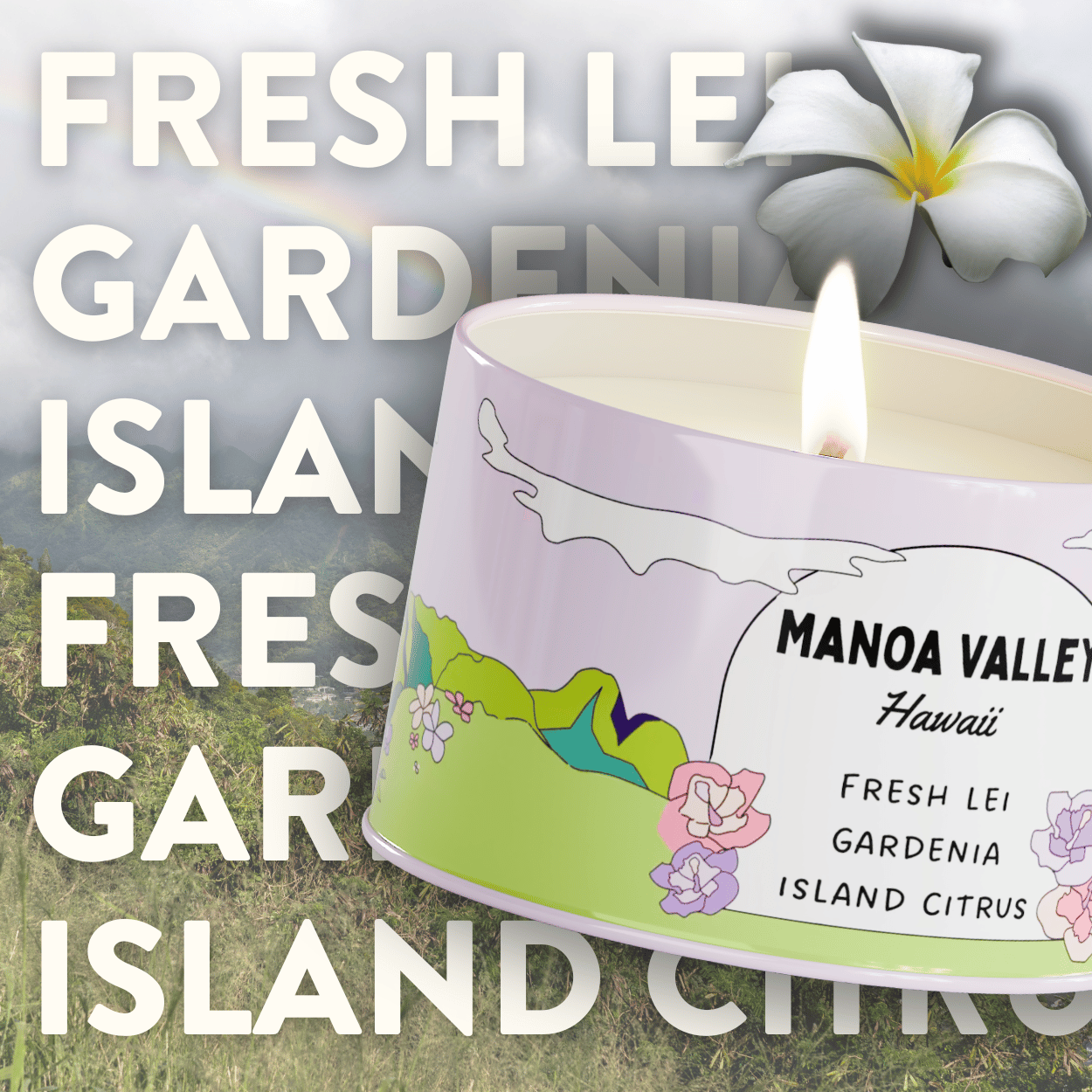 Waikiki Beach, Oahu 📍 8oz Candle – Postcards